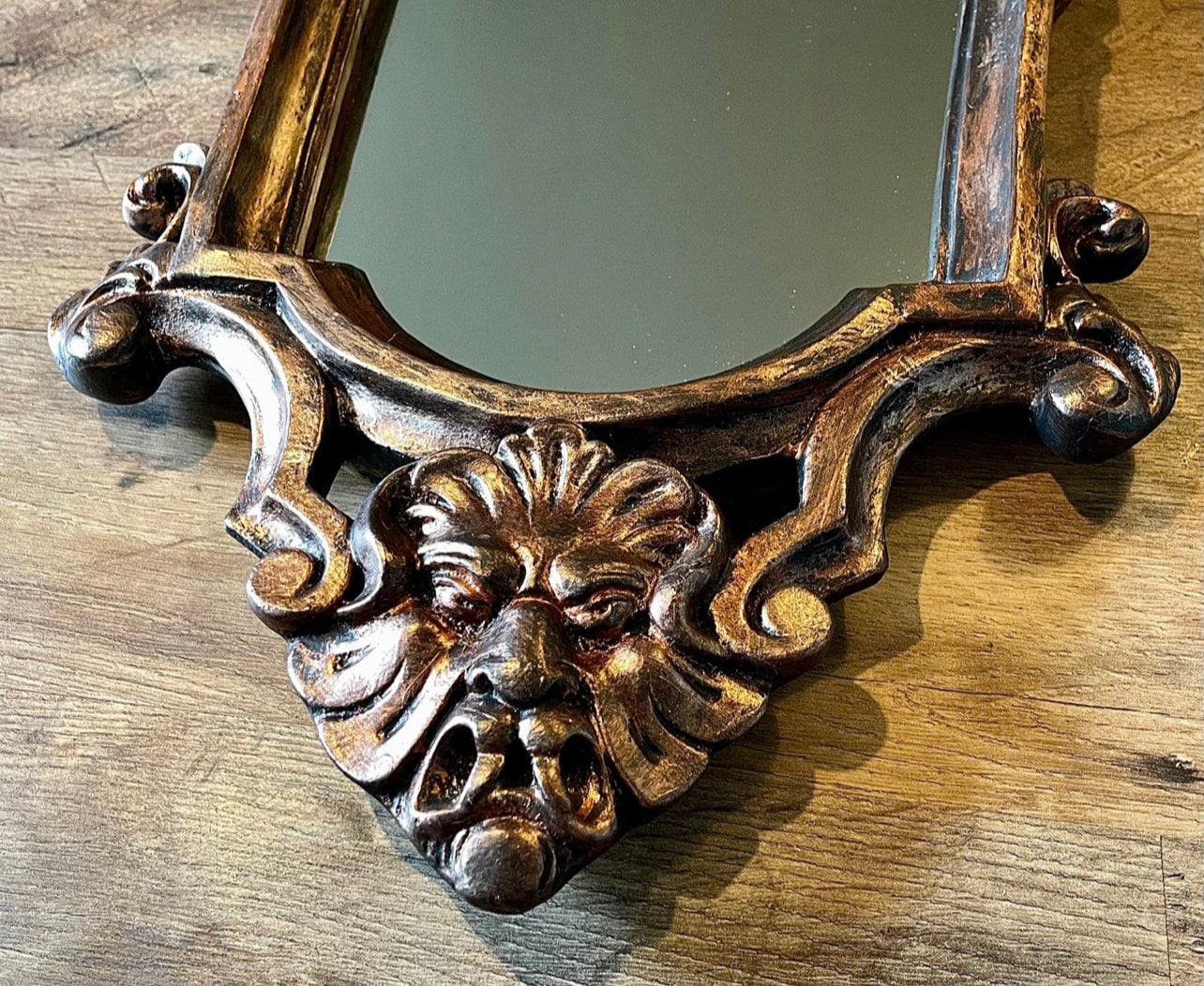 Rare Vintage Medieval Gothic Style Mirror - Etsy