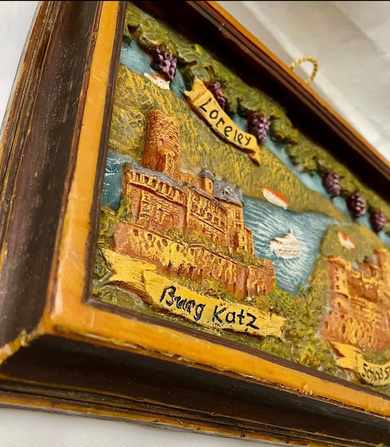 Vintage German Wax Wall Plaque - Etsy