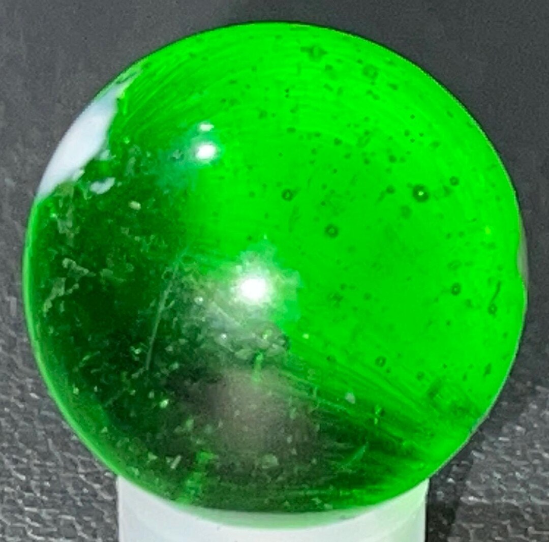 Vintage Master Brushed Patch Marble • Green Glass Seedy Machine Made ...