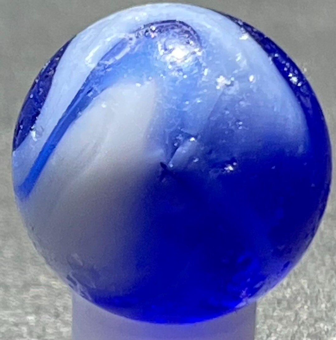 Vintage Akro Cobalt Slag Marble • Collectors Game Marbles - Etsy