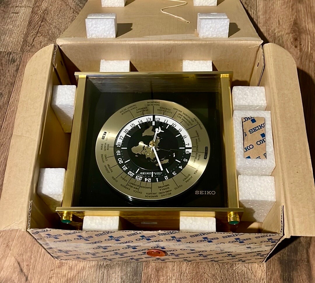 Rare Vintage Seiko World Time Clock - Etsy