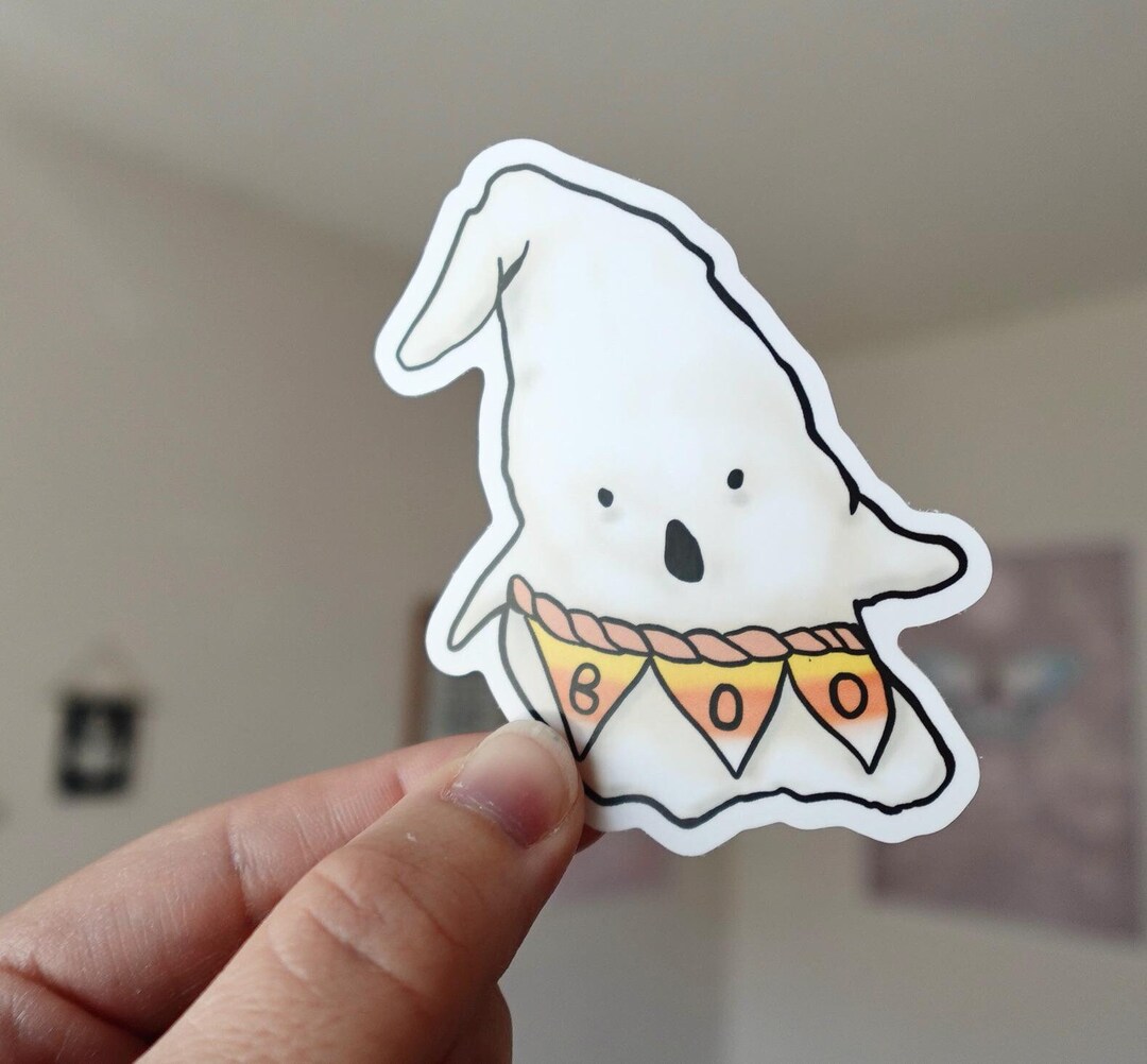MY BOO GHOST Vinyl Sticker! Cute Candy Corn Bunting, Halloween, Spooky ...