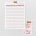 Printable Cleaning Log: Housekeeping Planner (US LETTER, A4, A5) - Etsy