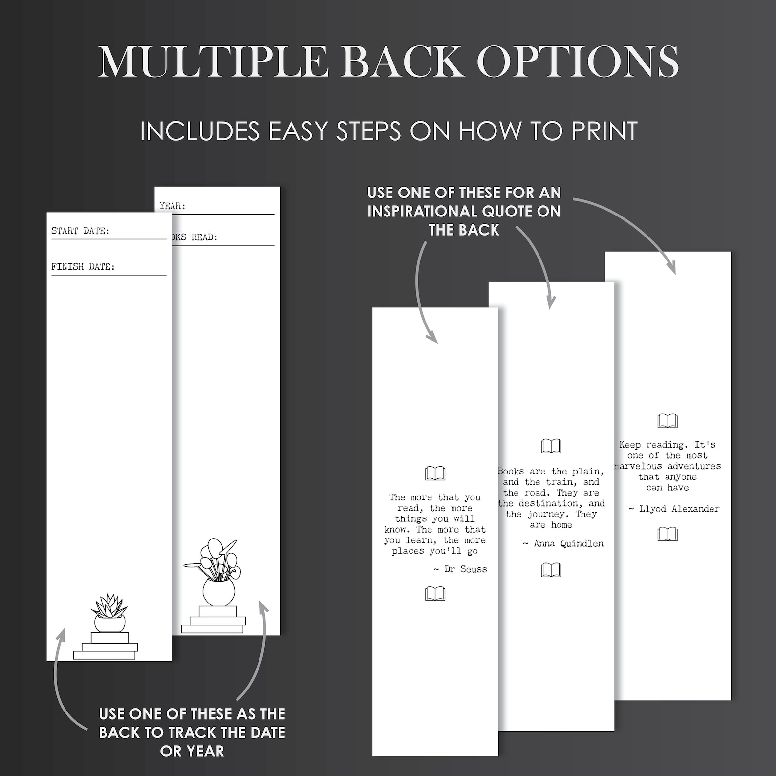 Printable Bookmark, Book Closet, Reading Challenge, Bookmarker Template ...