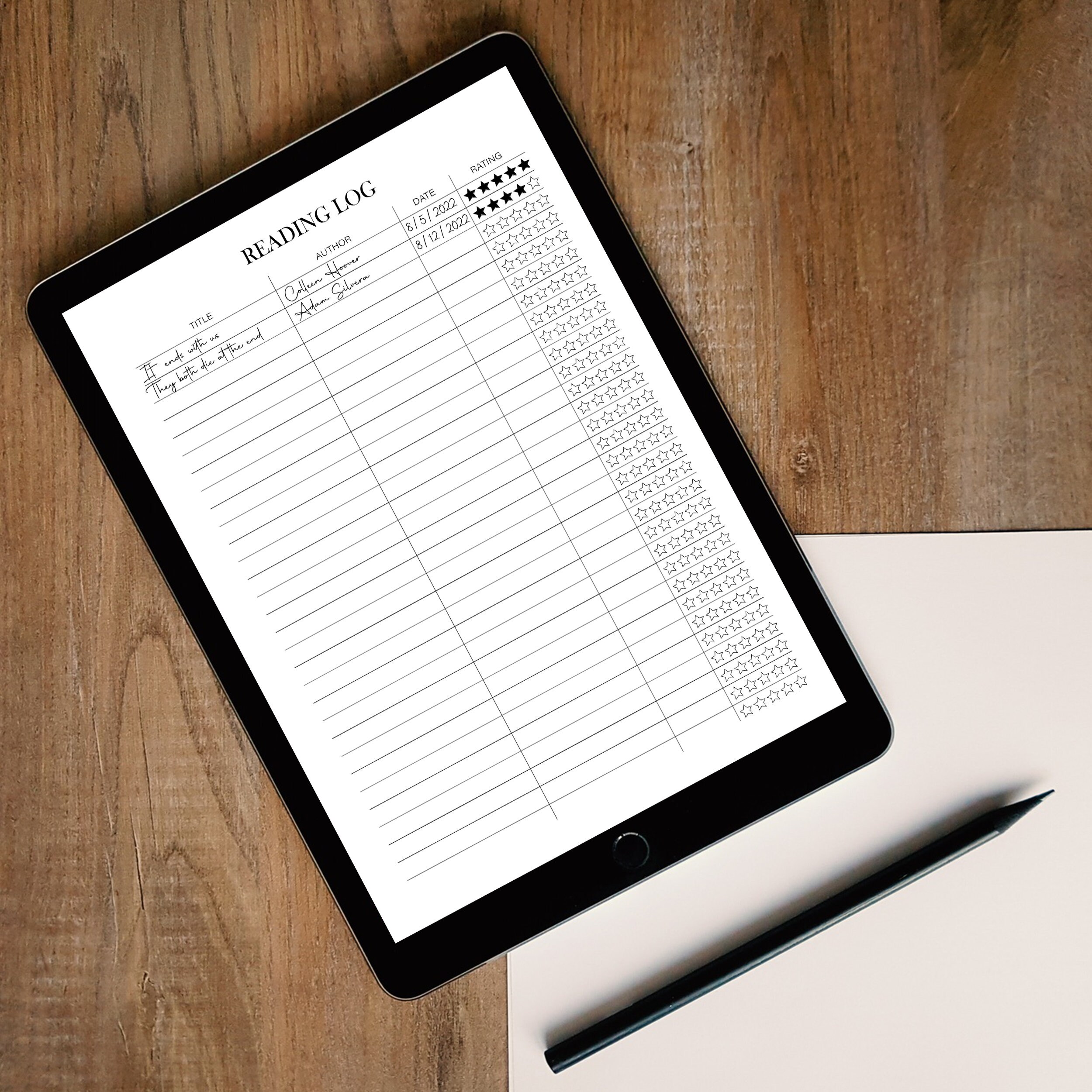 Printable Reading Log, Reading List, Reading Tracker, Books I Have Read ...