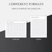 Printable Body Measurement Template: Track Progress, Journal (LETTER ...