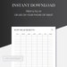 Printable Body Measurement Template: Track Progress, Journal (LETTER ...