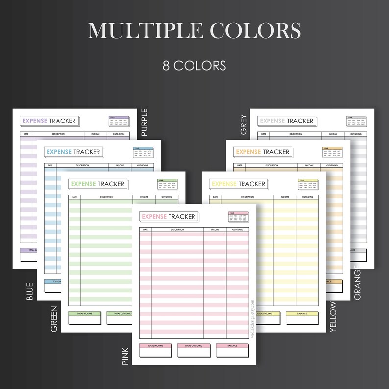 Printable Expense Tracker, Grocery Budget List, Keep Track of Your ...