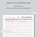 Printable Cleaning Log: Housekeeping Planner (US LETTER, A4, A5) - Etsy