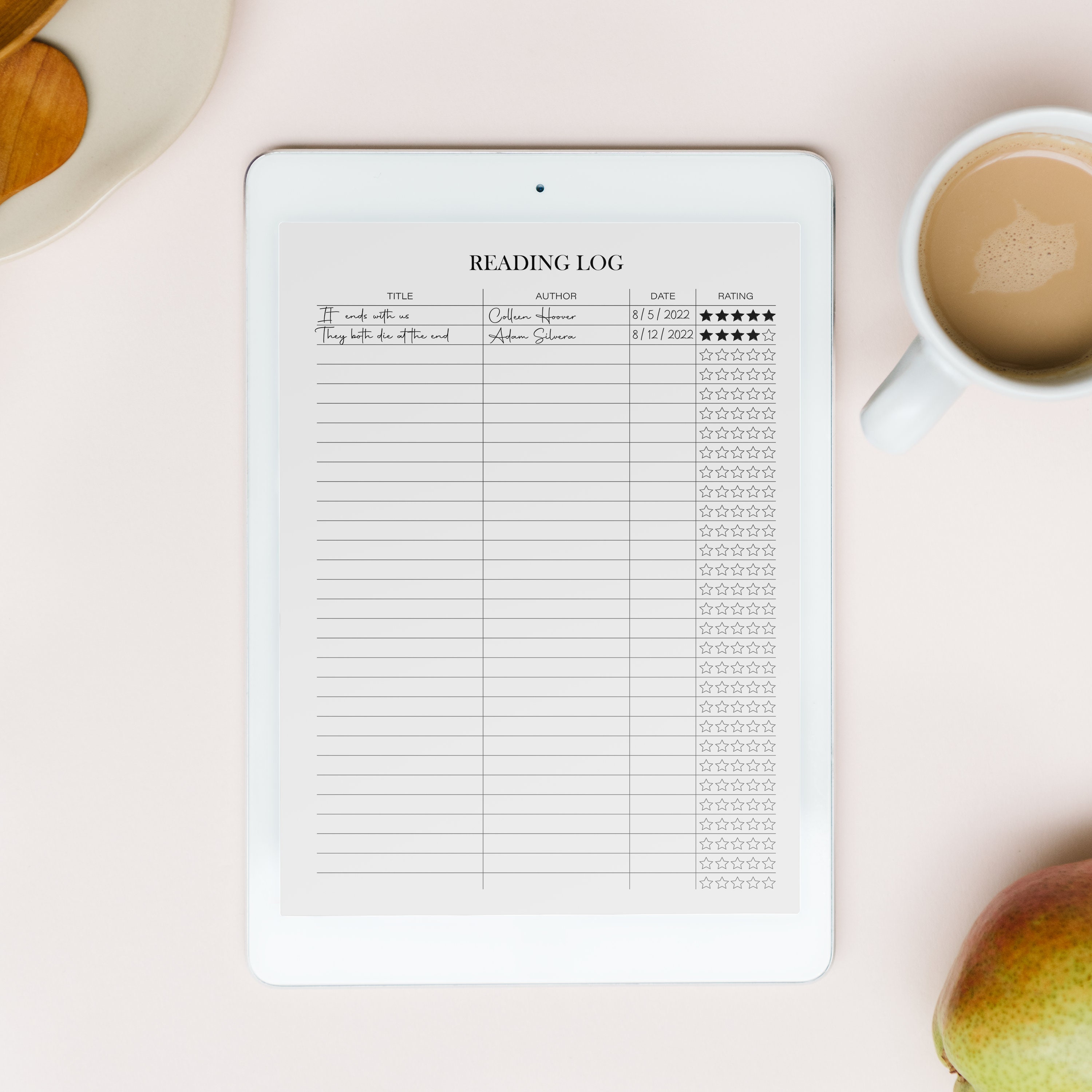 Printable Reading Log, Reading List, Reading Tracker, Books I Have Read ...