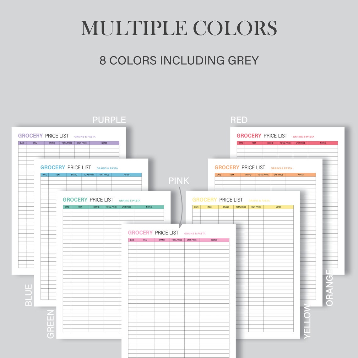 Printable Grocery Price List, Budget List, Grocery Budget, Grocery ...