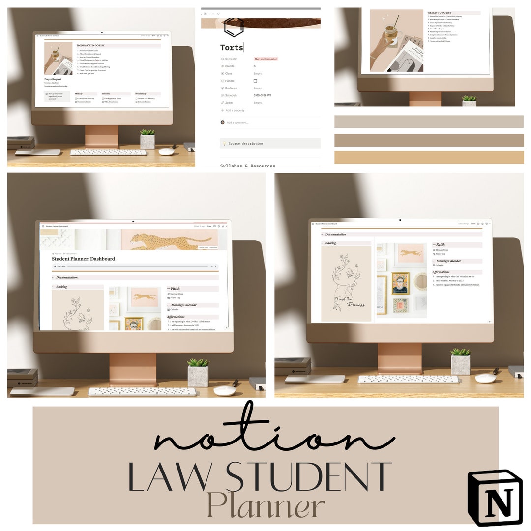 Notion So, Notion Template for Students, Law School, Notion Dashboard ...
