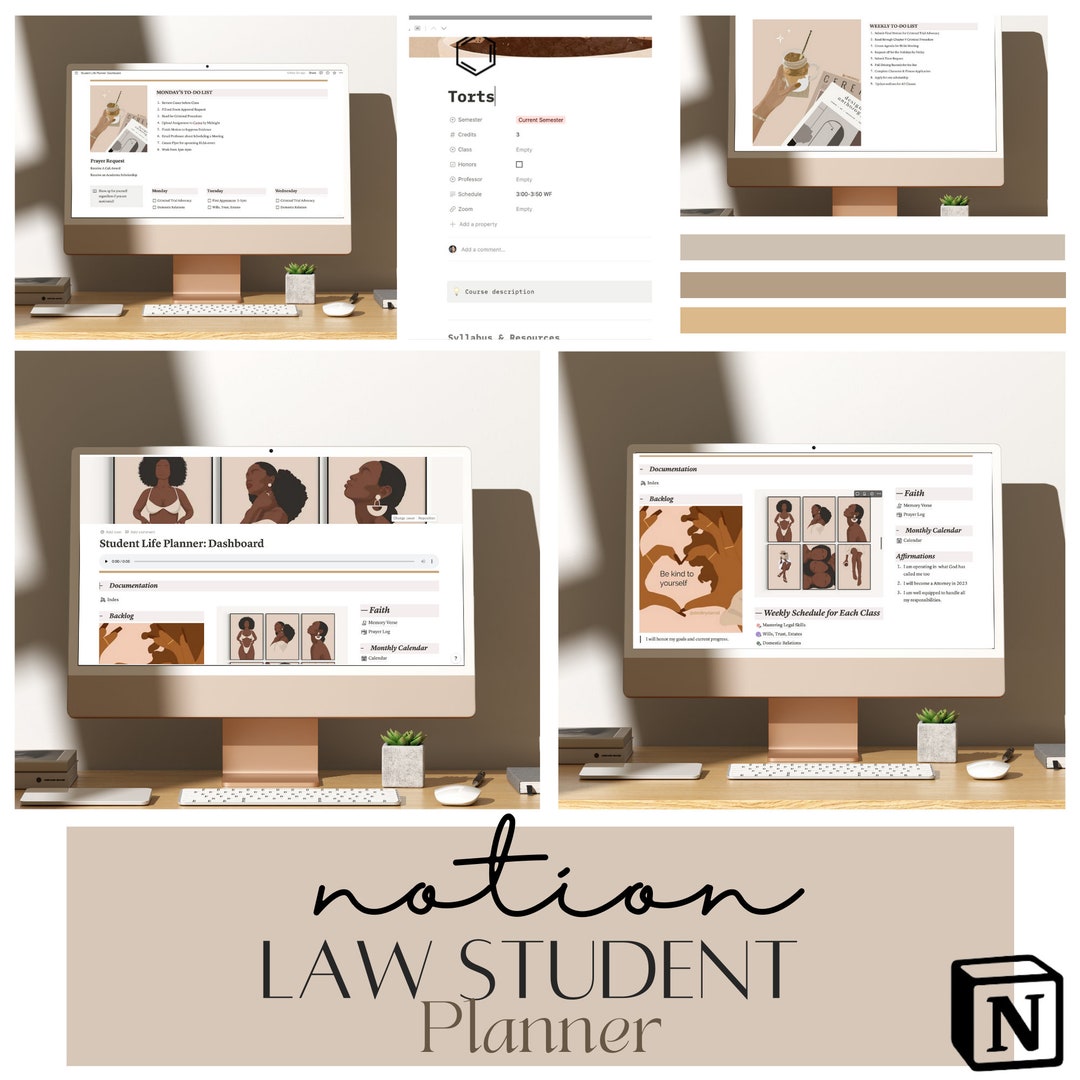 Notion So, Law School, Notion Template for Students, Notion Dashboard, Notion Productivity ...