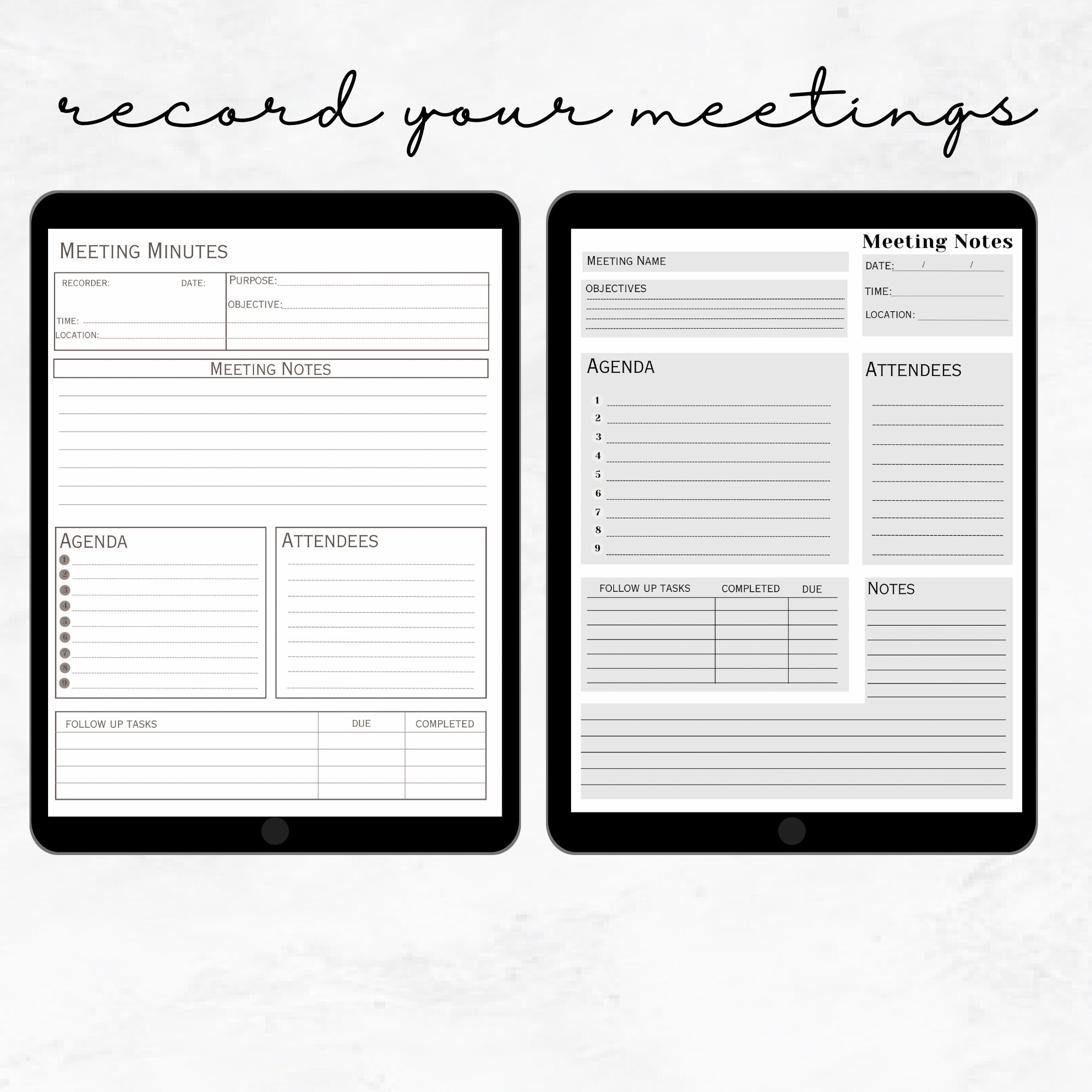 Pta Meeting Reminder Secretary Minutes Pta Meeting Agenda - Etsy