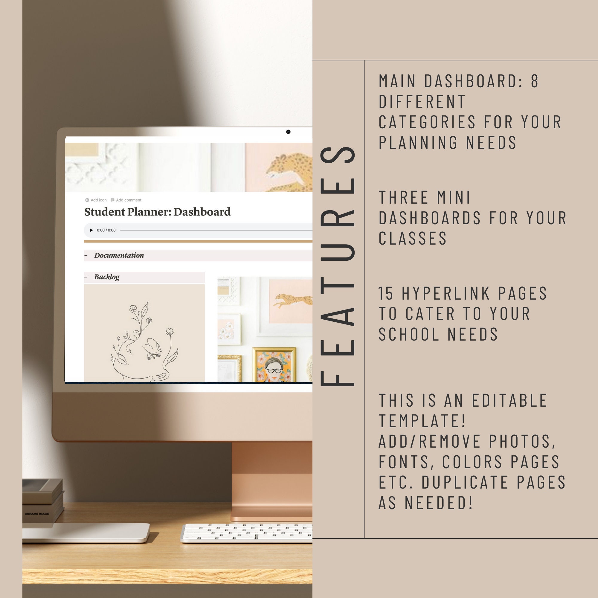 Notion So, Notion Template for Students, Law School, Notion Dashboard, Notion Productivity ...