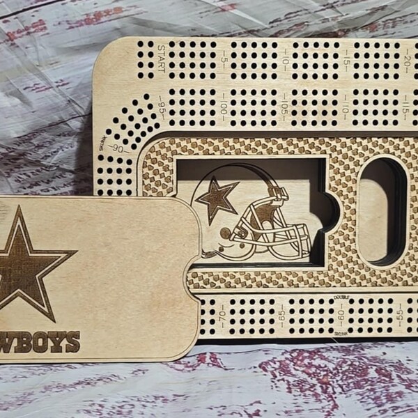 Football Cribbage Board - Etsy