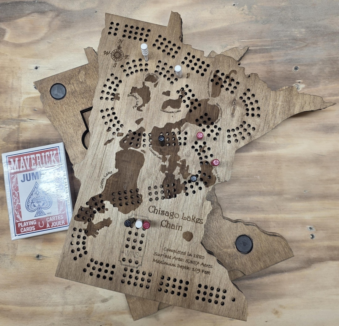 Custom Lake Cribbage Boards - Etsy