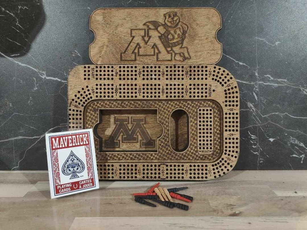 Minnesota Gophers Cribbage Board - Etsy