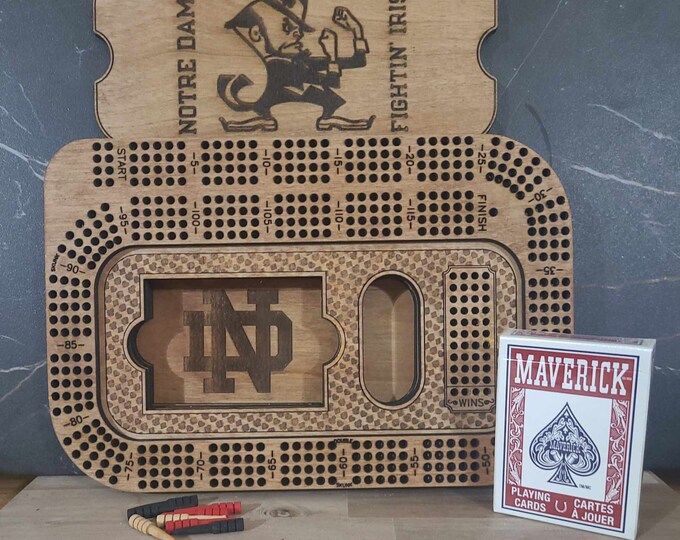 College Logo Cribbage Board Customization Available - Etsy