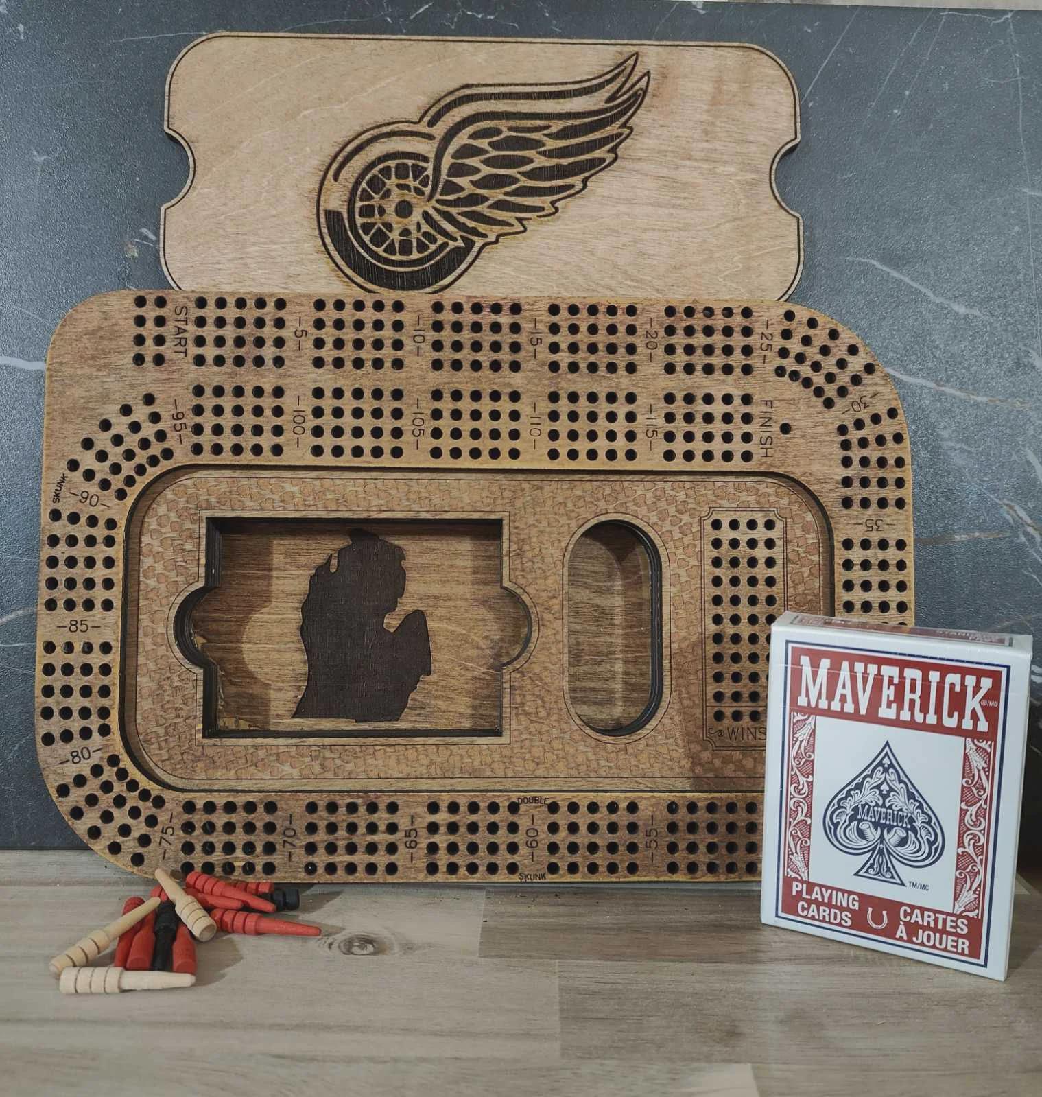 Sport Team Cribbage Board - Etsy