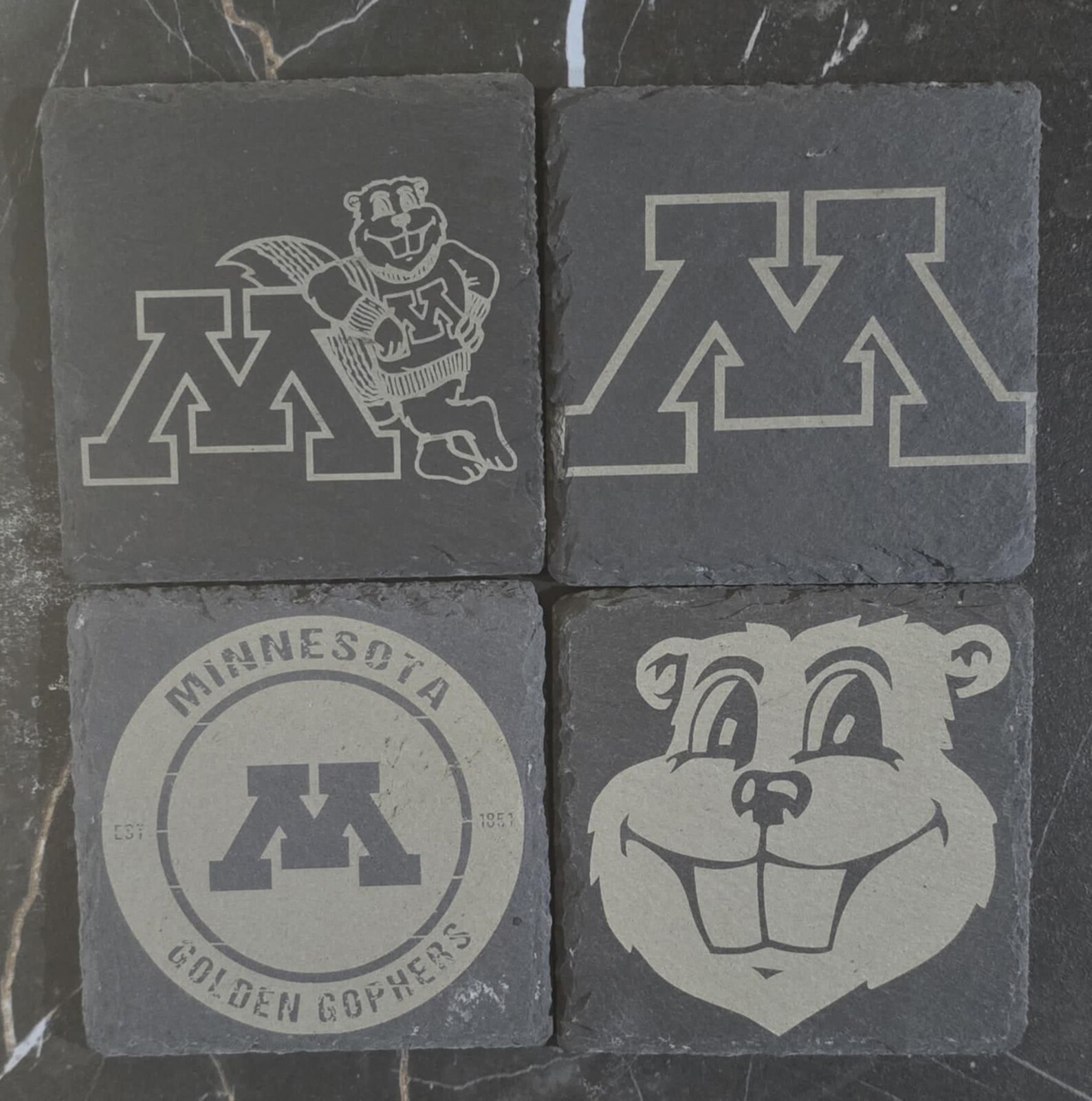 Minnesota Gophers Cribbage Board & Coaster Set - Etsy