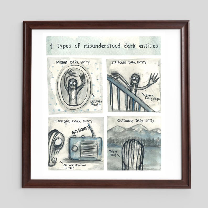 Printable Comic Strip Style Illustration of 4 Types of Misunderstood ...