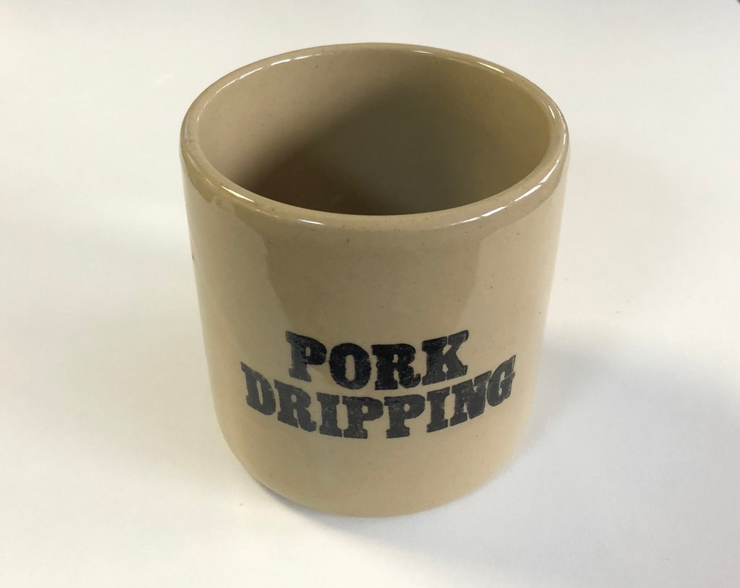 Glazed Farmhouse Stoneware Pork Dripping Pot by Pearsons of ...
