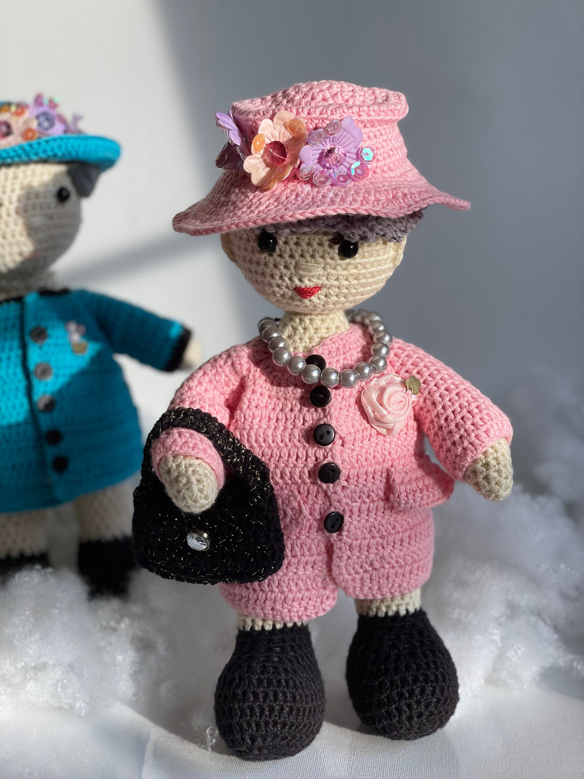 Queen Elizabeth Crochet Pattern PDF, Amigurumi Queen Doll Pattern ...