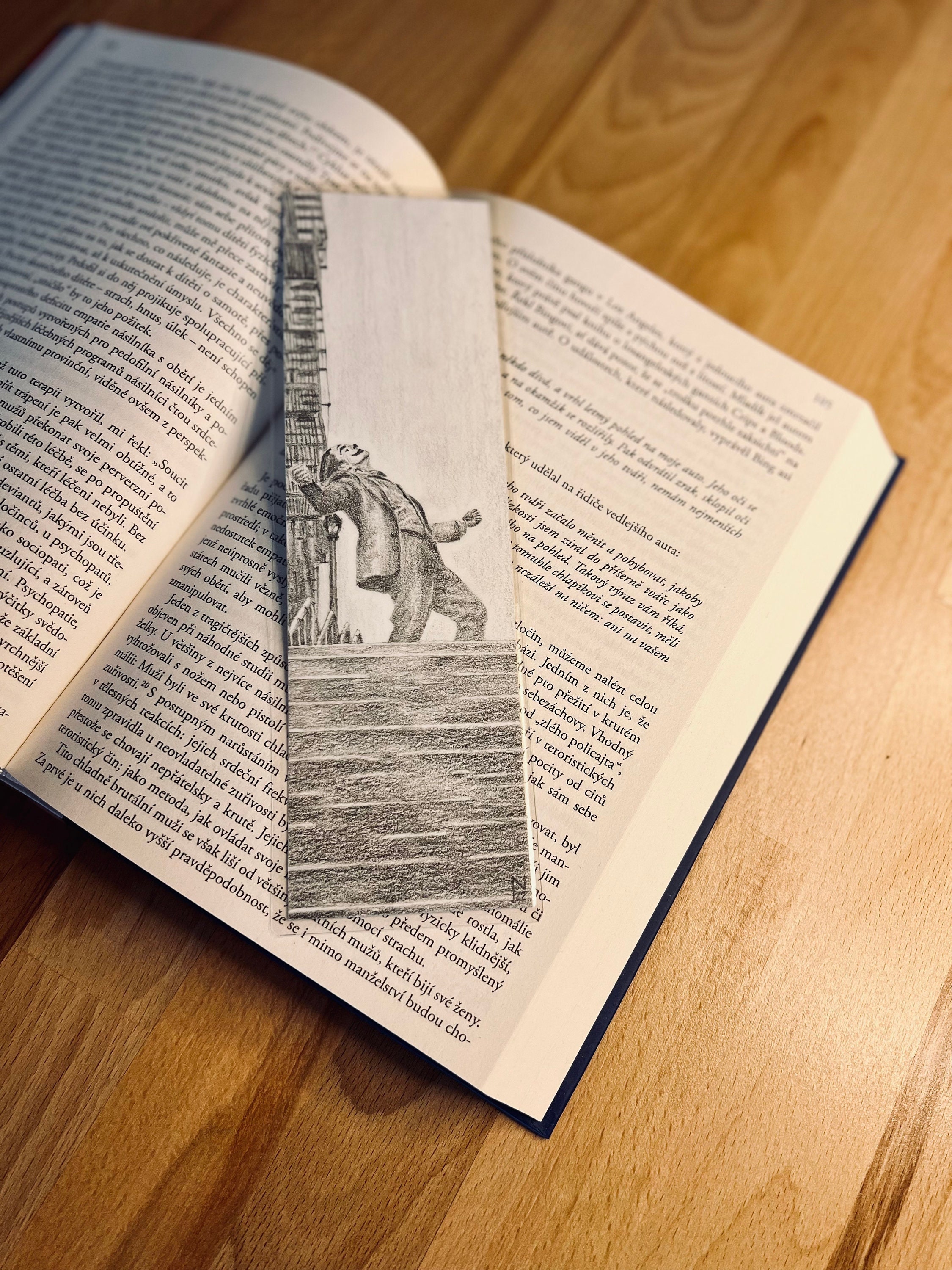 Hand-drawn Bookmark joker - Etsy