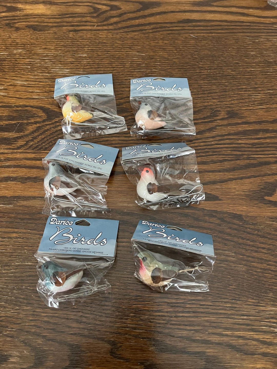 Fat Chickadee Assorted 2 Inch Feathered Bird Darice You Choose Color - Etsy