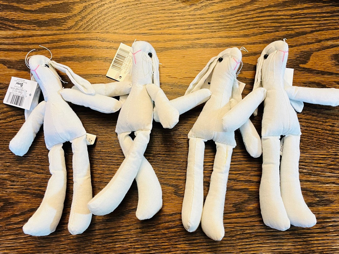 Muslin Rabbit 8 Inch Darice Vintage Lot of 8 1623-12 - Etsy
