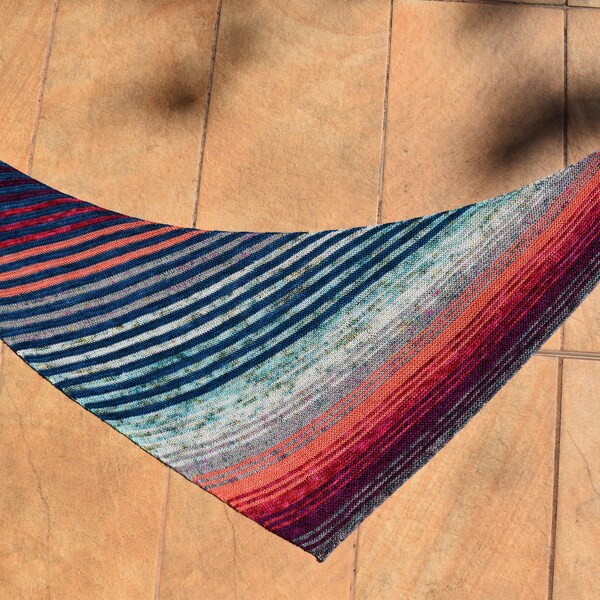 Hand Knitted Shawl Pattern - Etsy