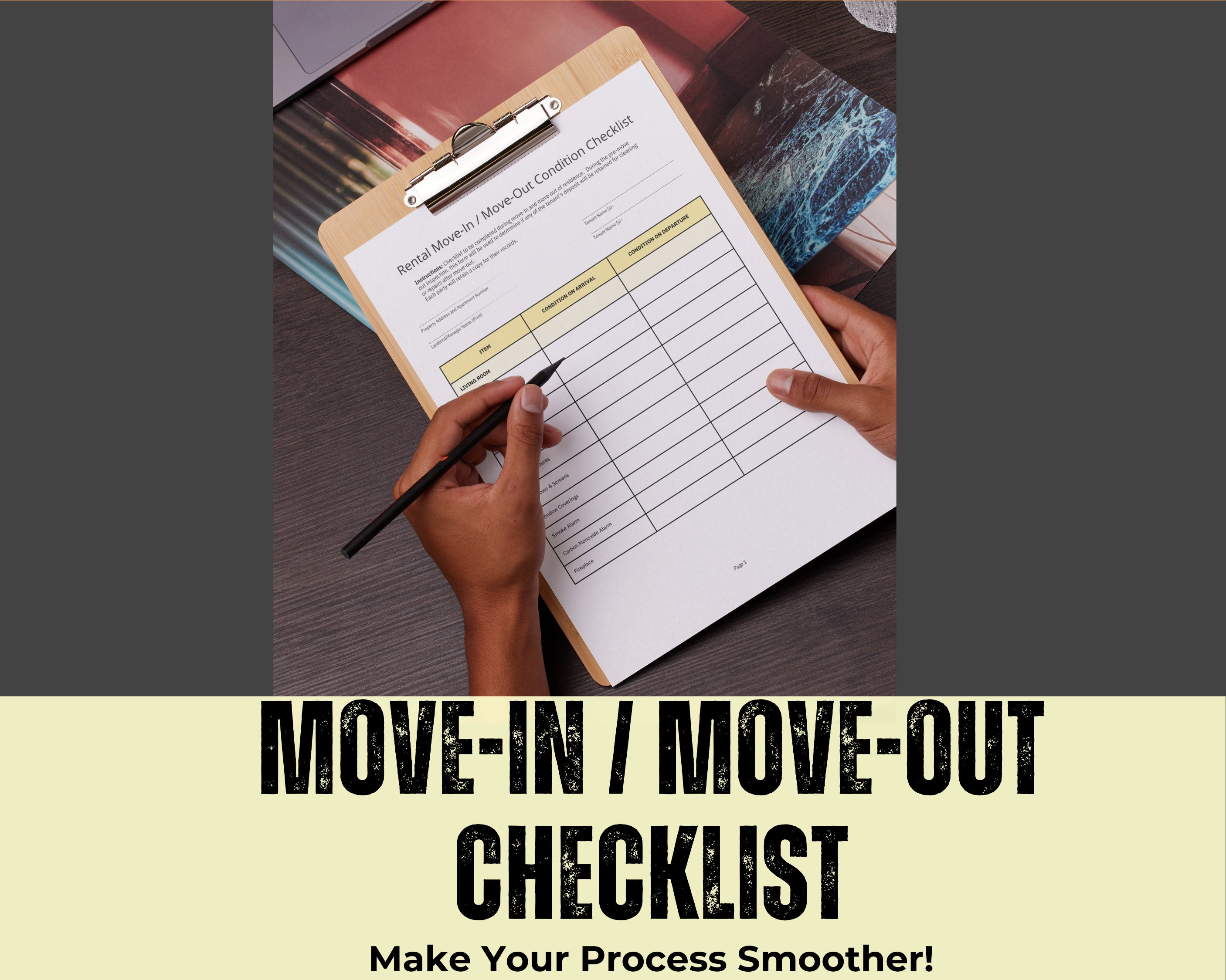 Rental Inspection Checklist, Editable Rental Property Checklist for ...