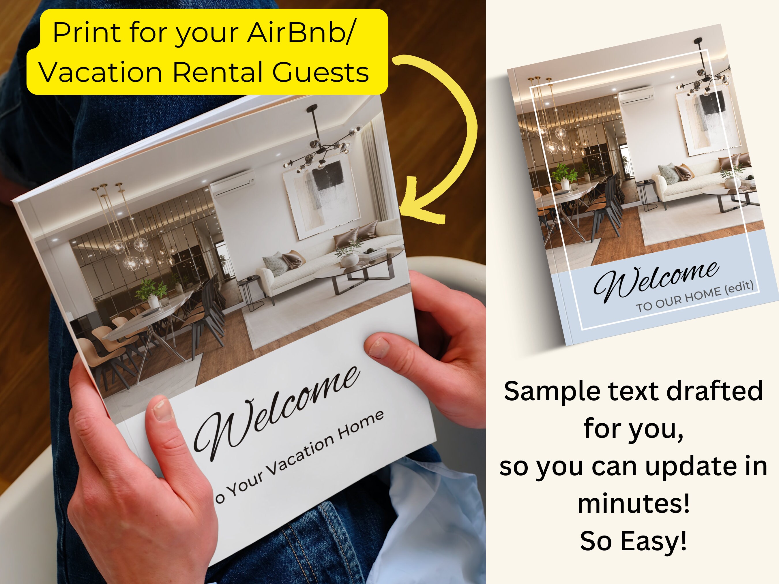 Airbnb Welcome Book Template Airbnb Guidebook STR House Manual Vacation ...