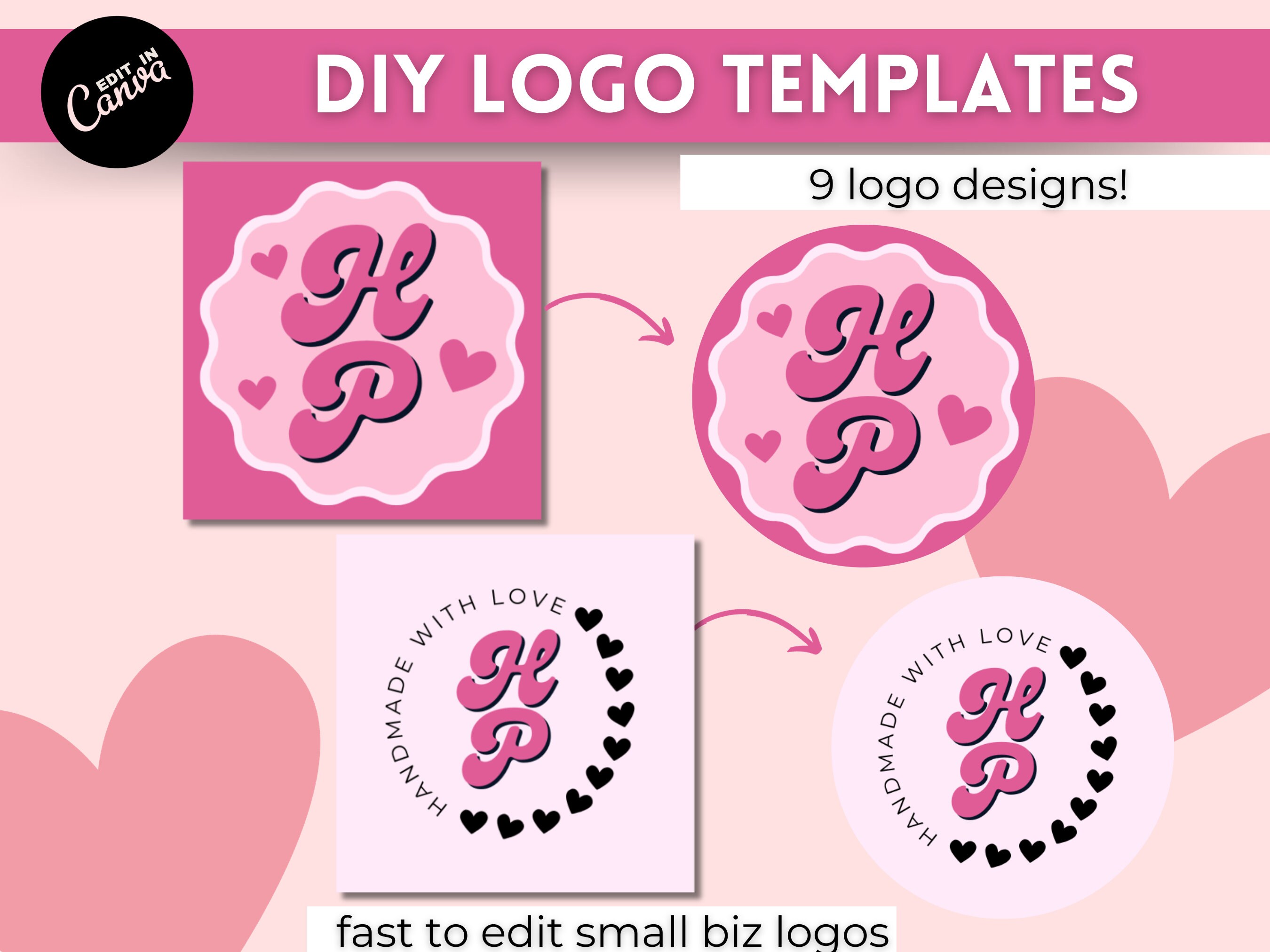 Pink Brand Kit Template Pink Branding Mood Board pink Retro - Etsy
