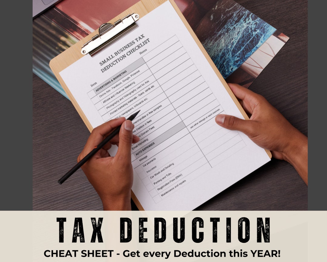 Editable Tax Deductions List | Small Business Tax Deductions Cheat ...