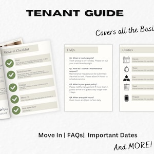Tenant Welcome Guide Template| Tenant Welcome Packet Canva Download for ...