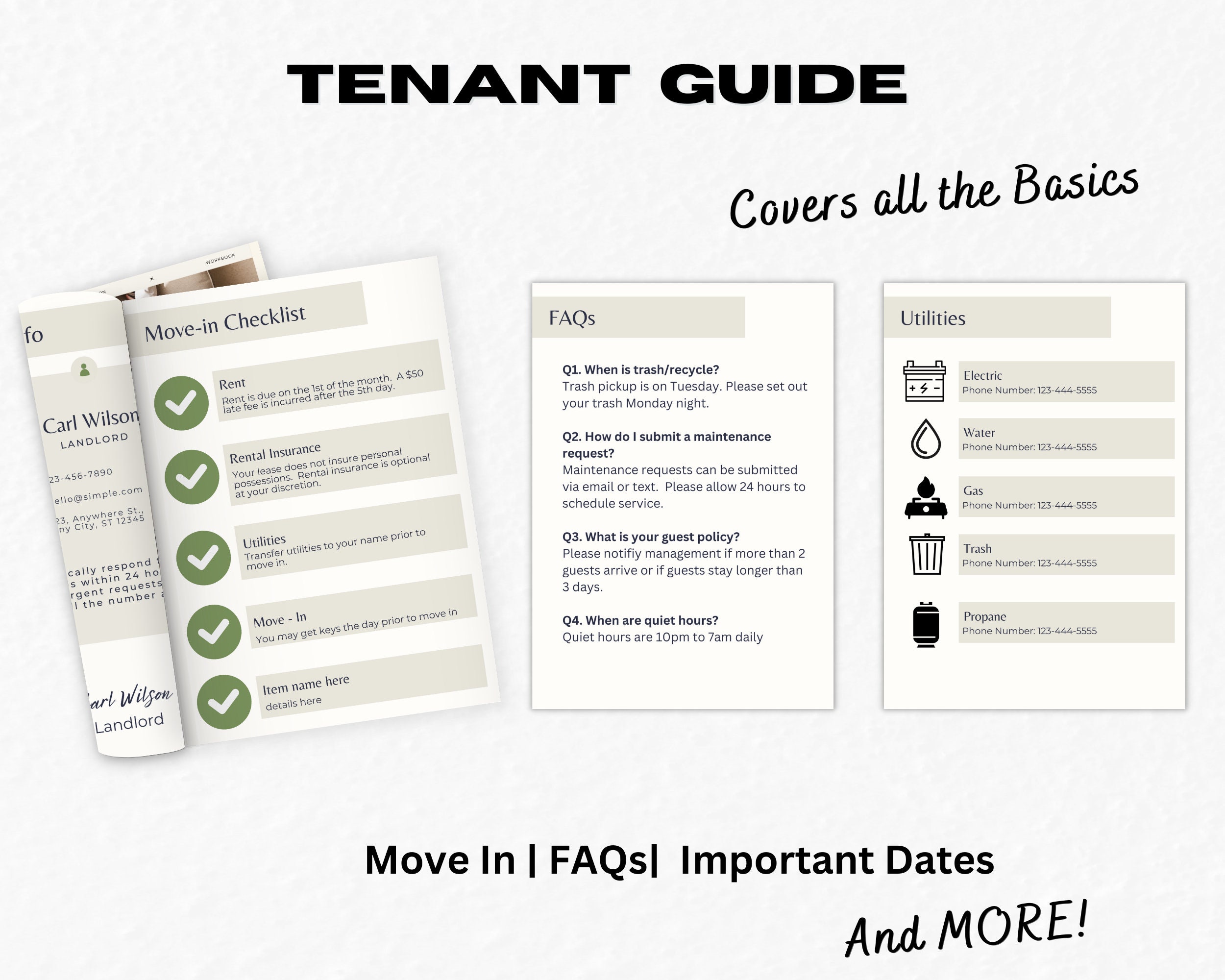 Tenant Welcome Guide Template| Tenant Welcome Packet Canva Download for ...
