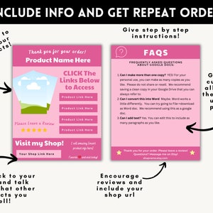 Digital Download Instruction Template for Digital Product | How to ...
