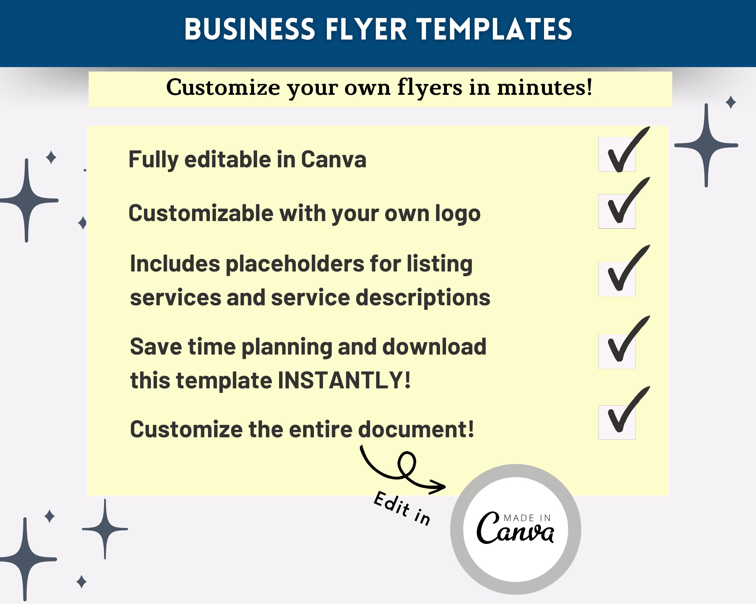 Customizable Business Flyer Designs Template - Showcase Your Services ...