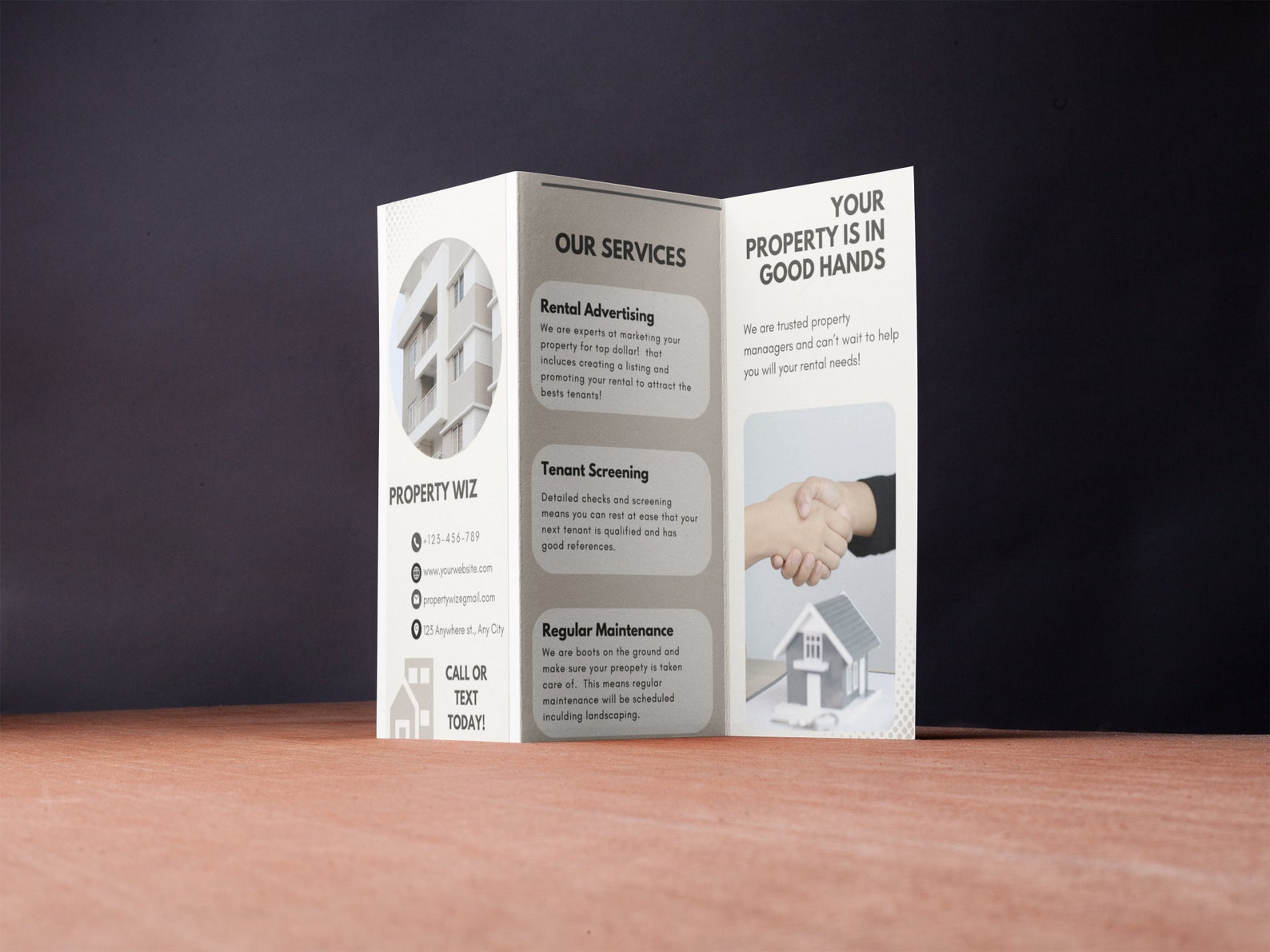 Property Management Services Flyer Template | Editable Property ...