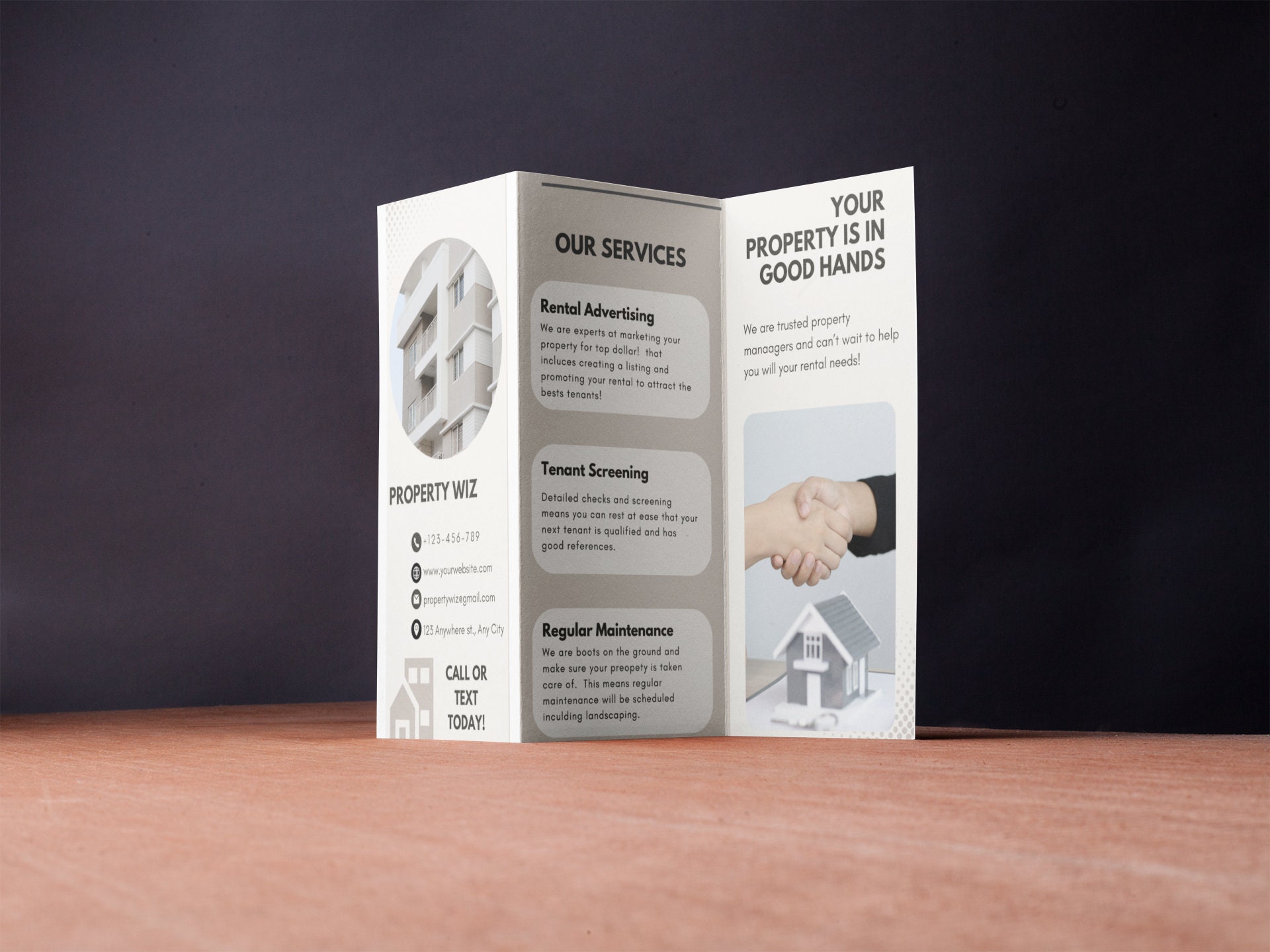 Property Management Services Flyer Template | Editable Property ...