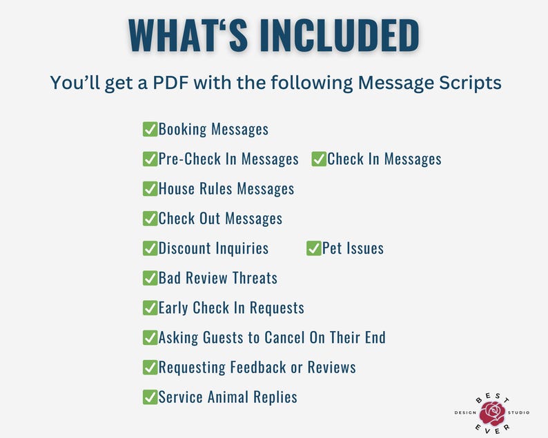 AIRBNB Message Scripts,host Response Guidebook, Essential Airbnb ...