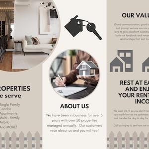 Property Management Services Flyer Template | Editable Property ...