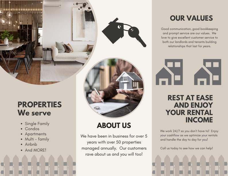 Property Management Services Flyer Template | Editable Property ...