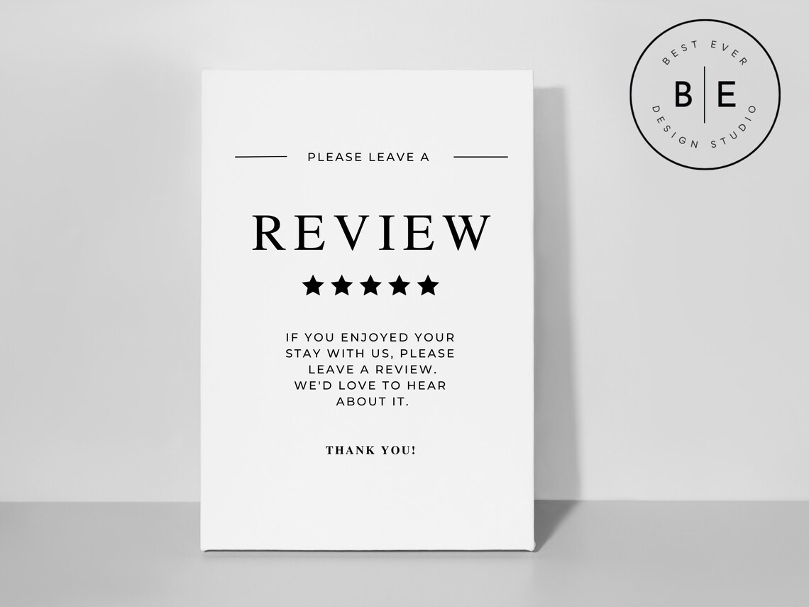 Airbnb Star Rating Guide| Airbnb Rating Explanation Template| Editable ...