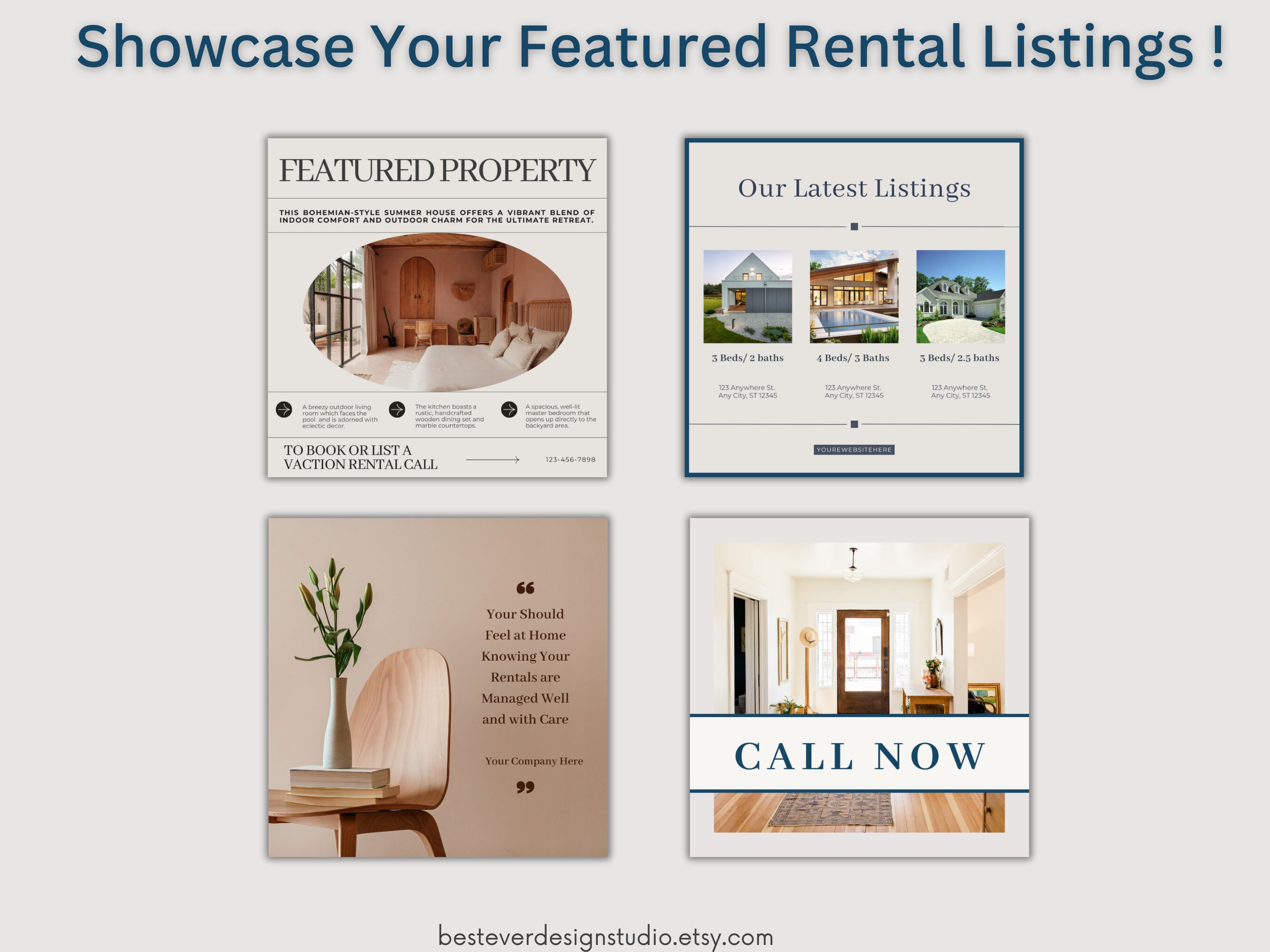 Property Management Social Media Toolkit 60 Instagram Posts for ...