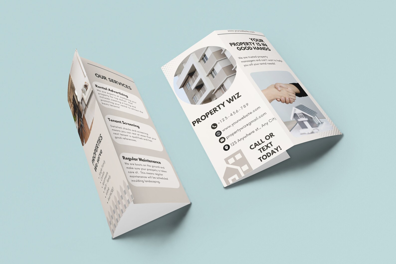 Property Management Services Flyer Template | Editable Property ...