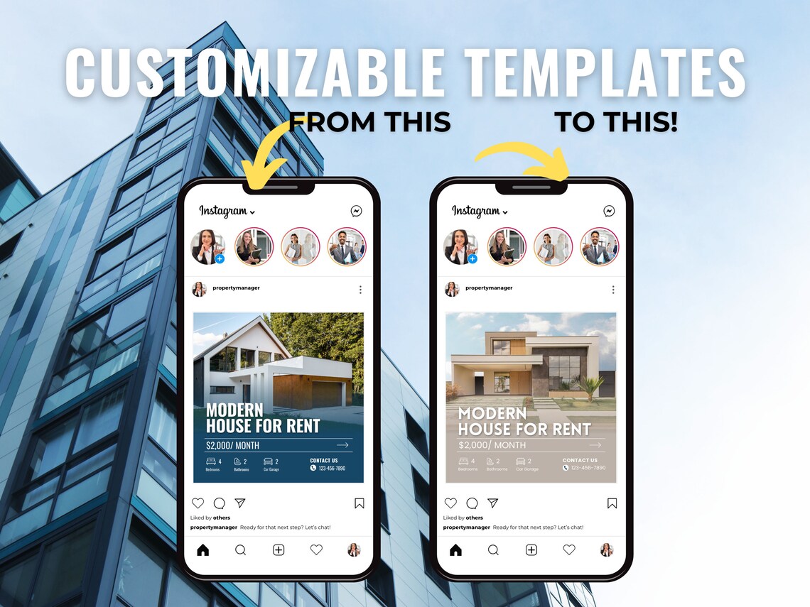 Property Management Instagram Post | Editable Property Business Social ...