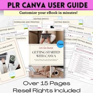 Canva User Guide PLR| Canva PLR Template| Done for You Digital Product |beginner Guide Ebook ...